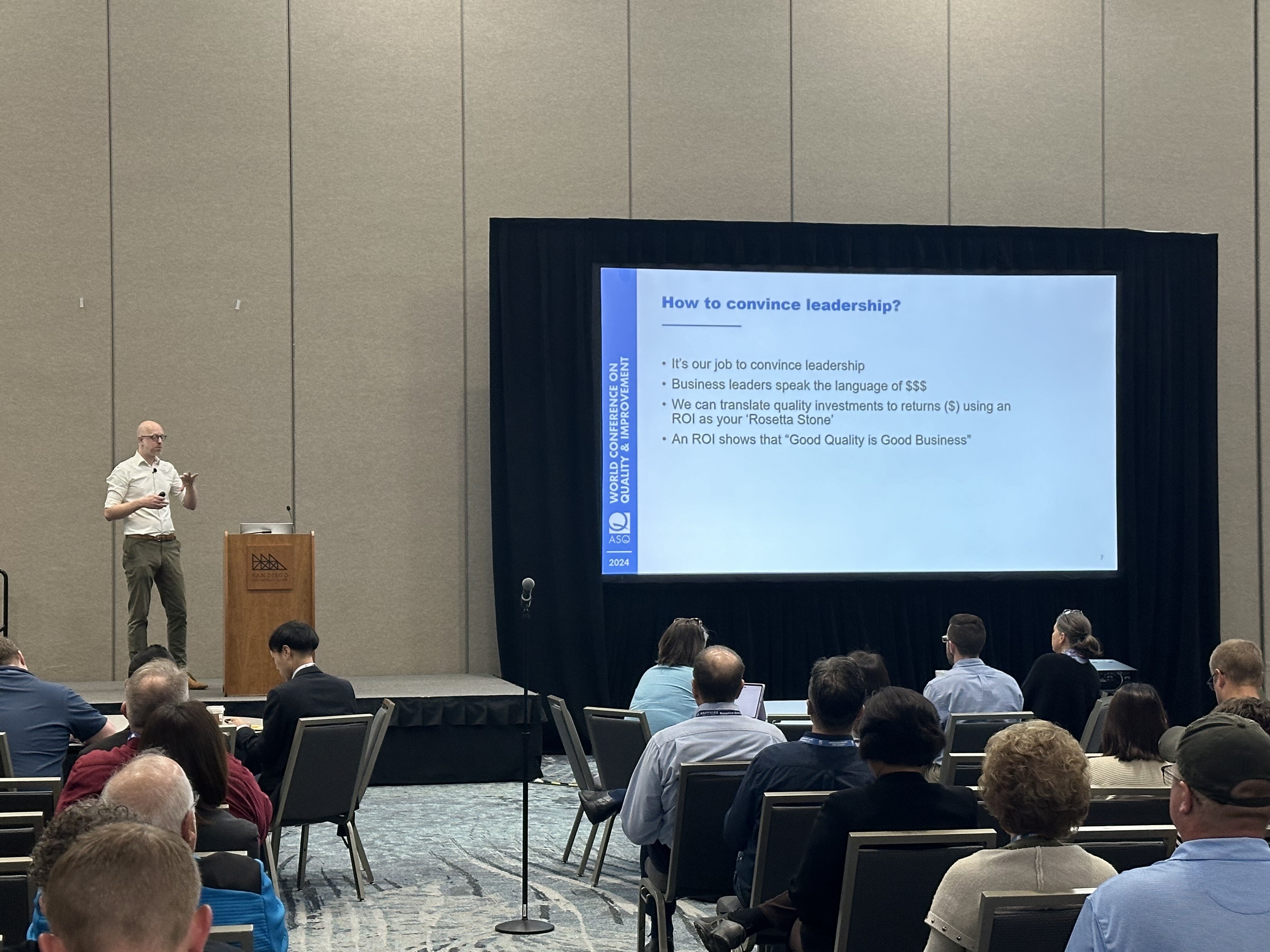 AlisQI session ‘Good quality is good business’ shines at ASQ San Diego